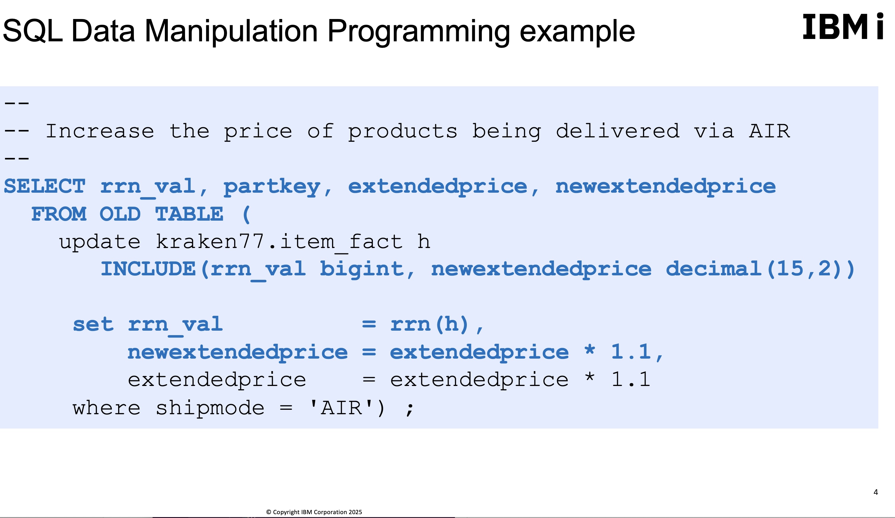 UPDATE and DELETE (SQL) statements supported as data-change table reference